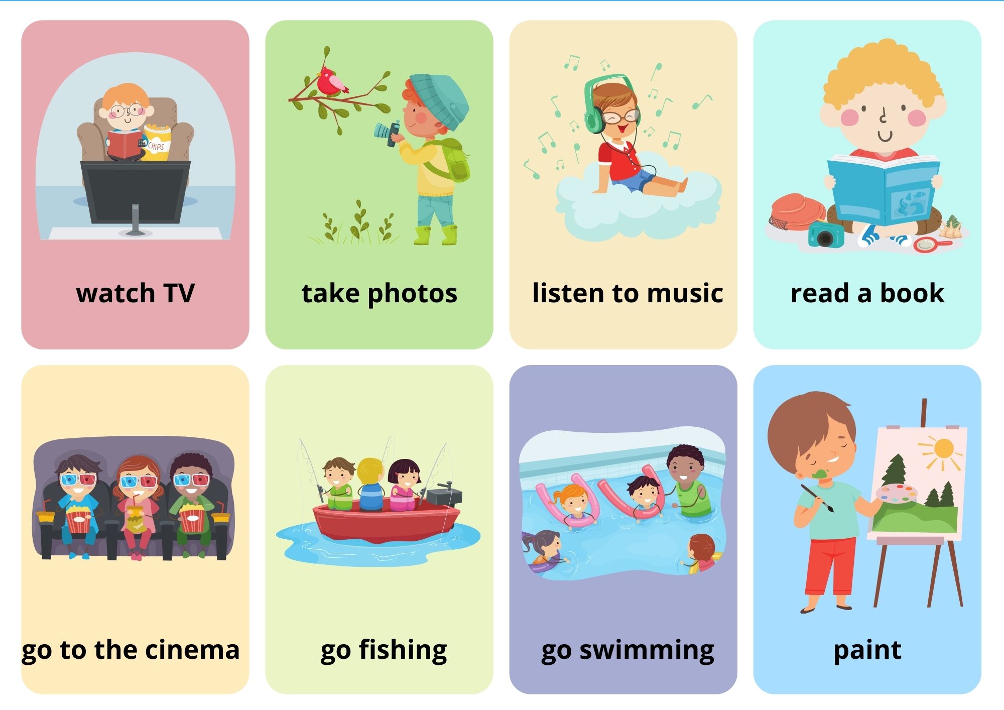 Free Time Activities Ezpzlearn Free Time Activities Ezpzlearn